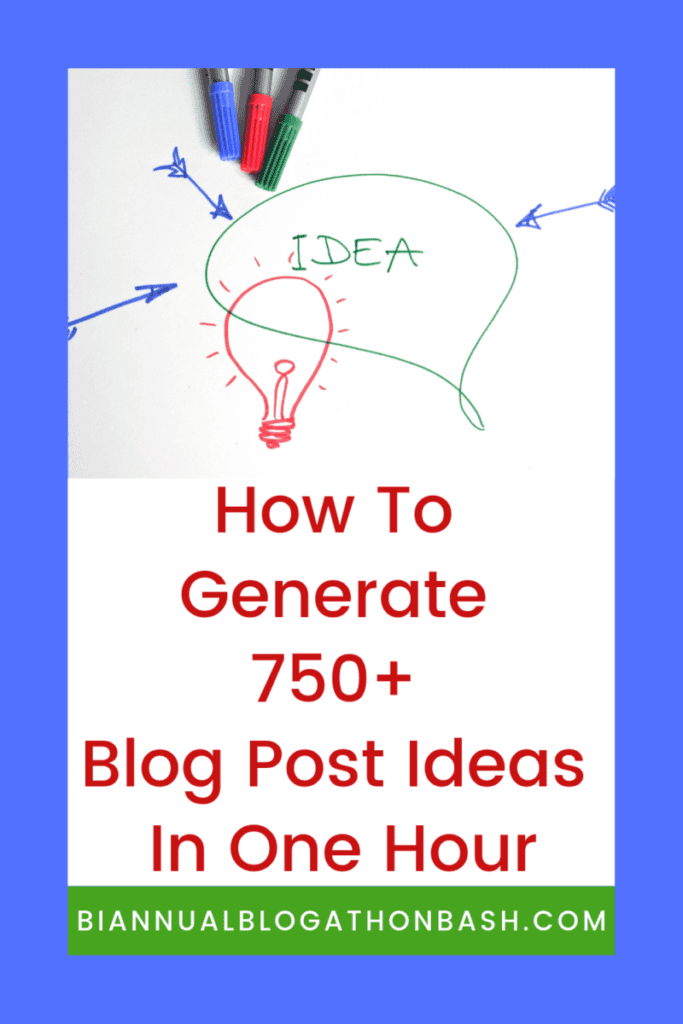 How to Generate 750+ Blog Post Ideas in One Hour - Building Better Blogs