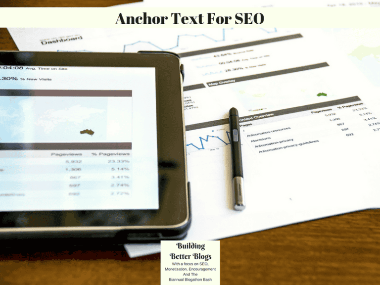 Anchor Text For SEO - Building Better Blogs