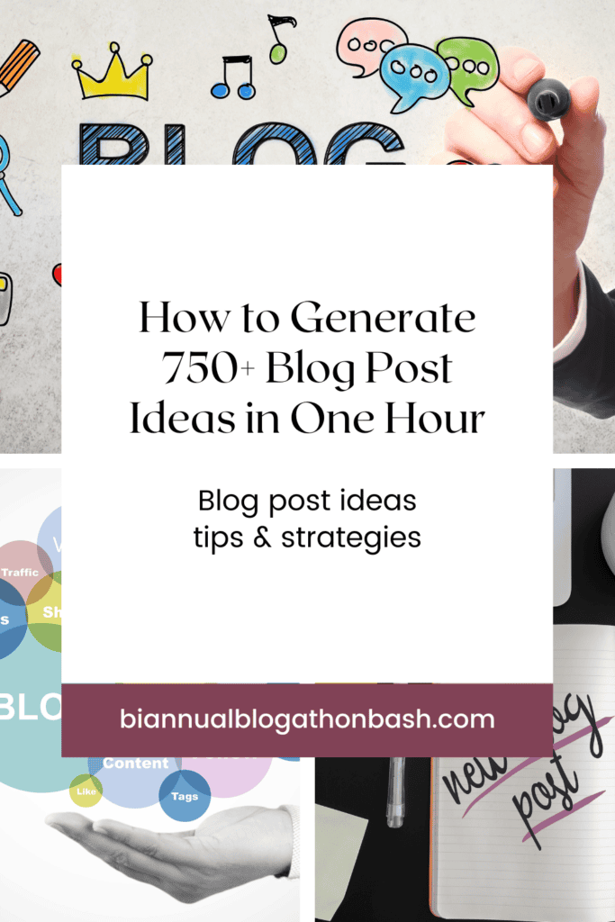 How to Generate 750+ Blog Post Ideas in One Hour - Building Better Blogs